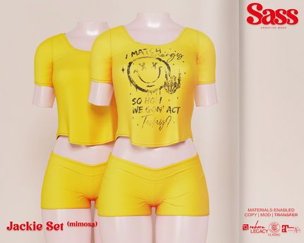 Second Life Marketplace - Sass [Jackie Set] Mimosa ♥Legacy ♥MaitreyaX ♥Reborn ♥GenX Classic
